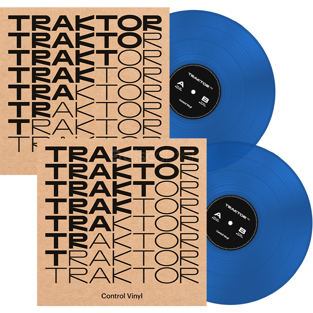 Native Instruments Traktor Control Blue Timecode Vinyl (Pair) - The ...